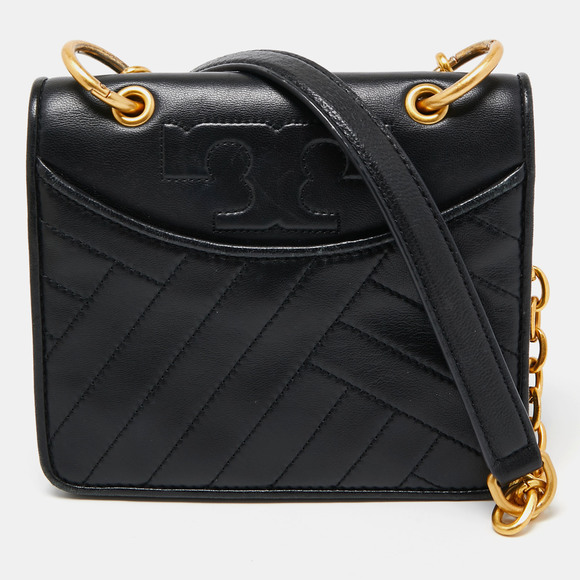 Tory Burch | Bags | Tory Burch Black Leather Mini Alexa Crossbody Bag ...